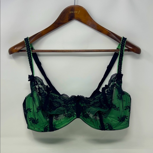 Cacique | Intimates & Sleepwear | Cacique Green Black Lace Underwire ...